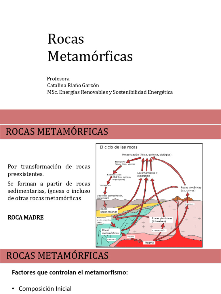 Características de Rocas Metamórficas | PDF | Roca (geología) | Minerales