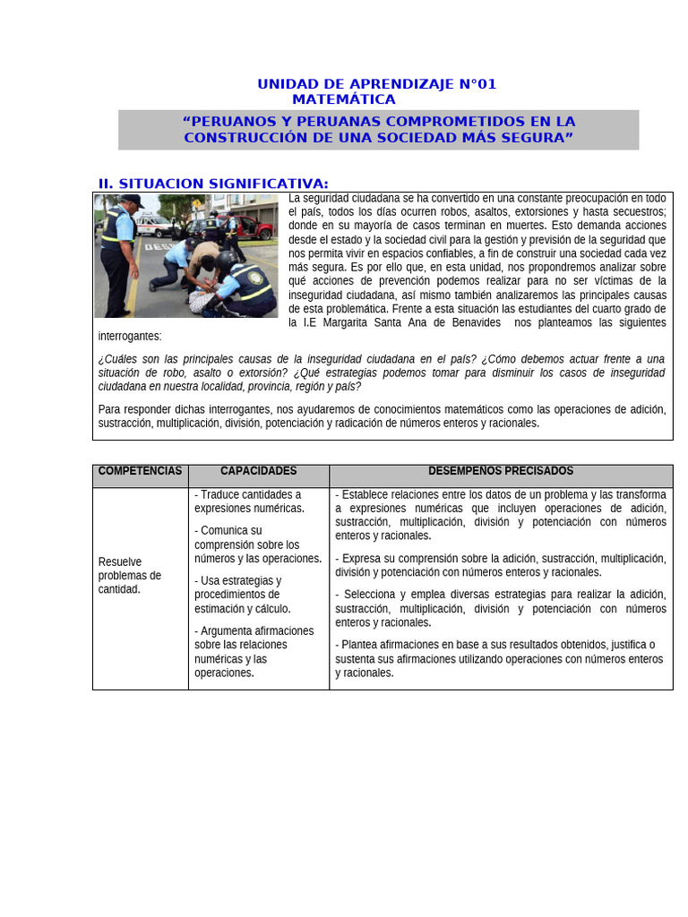 Presentación de La UDA 1 | PDF