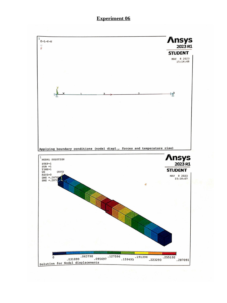 CAE Experiment 06 | PDF