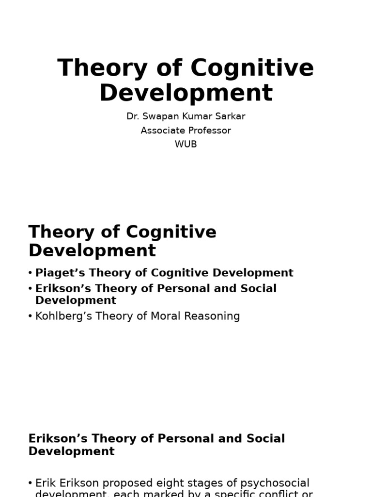 Cognitive Development Model 2 | PDF | Human Development | Cognition