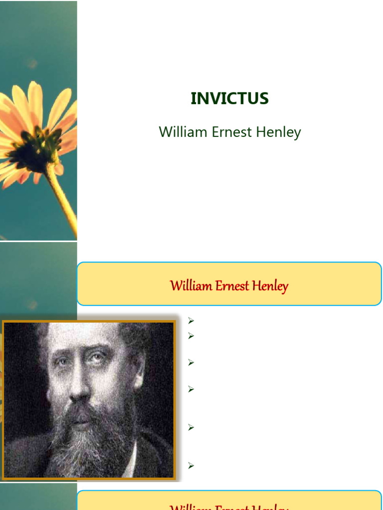 Invictus - Ernest Henley - Notes | PDF