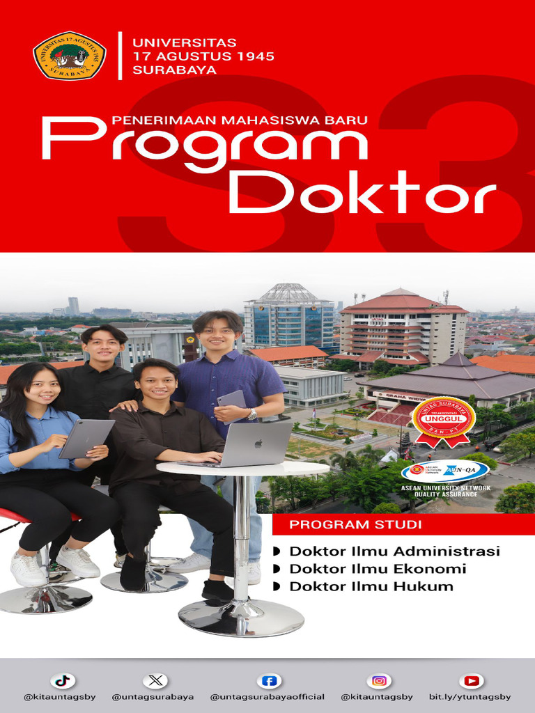 Brosur Program Doktor S3 Untag Surabaya | PDF