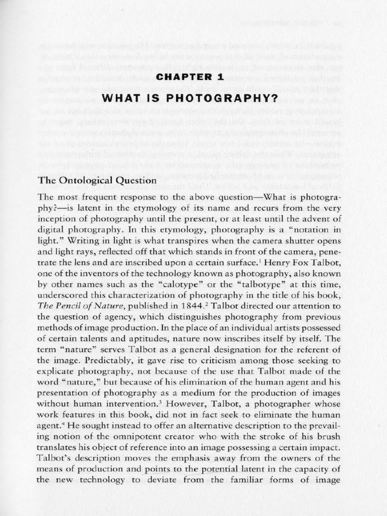 Understanding Photography's Essence | PDF | Camera | Photograph
