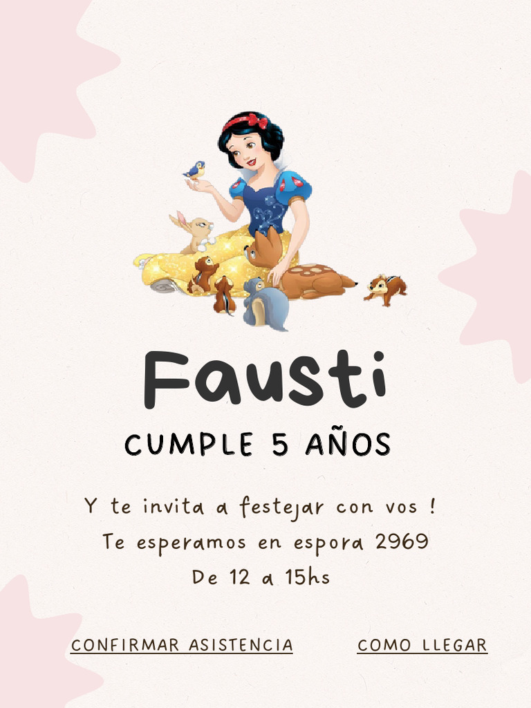 Fausti Cumple Años y Quiere Festejarlo Con Vos PDF | PDF