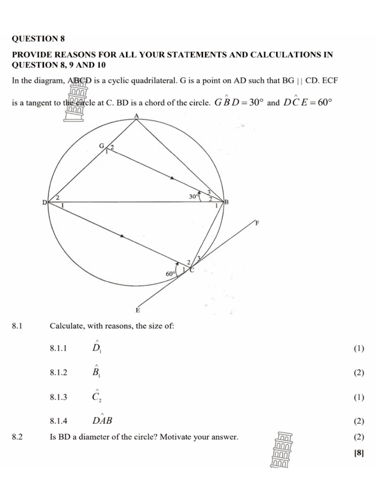 Mathematics Grade 11 and 12 Memo Euclidean | PDF