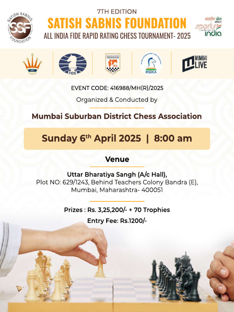 All India FIDE Rapid Chess Tournament 2025 | PDF | Chess