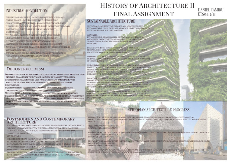 Daniel Tamiru HoA 2 Final Assignment | PDF | Sustainability | Sustainable Architecture