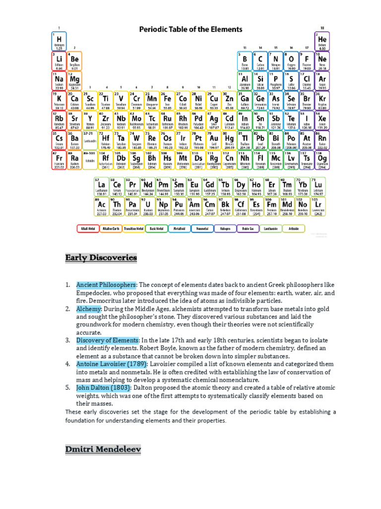 Classification of Elements and Periodicity in Properties | PDF ...