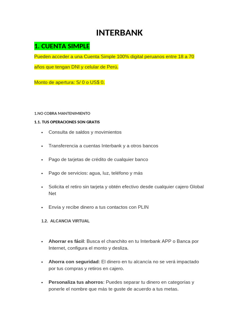 INTERBANK | PDF | Bancos | Dinero