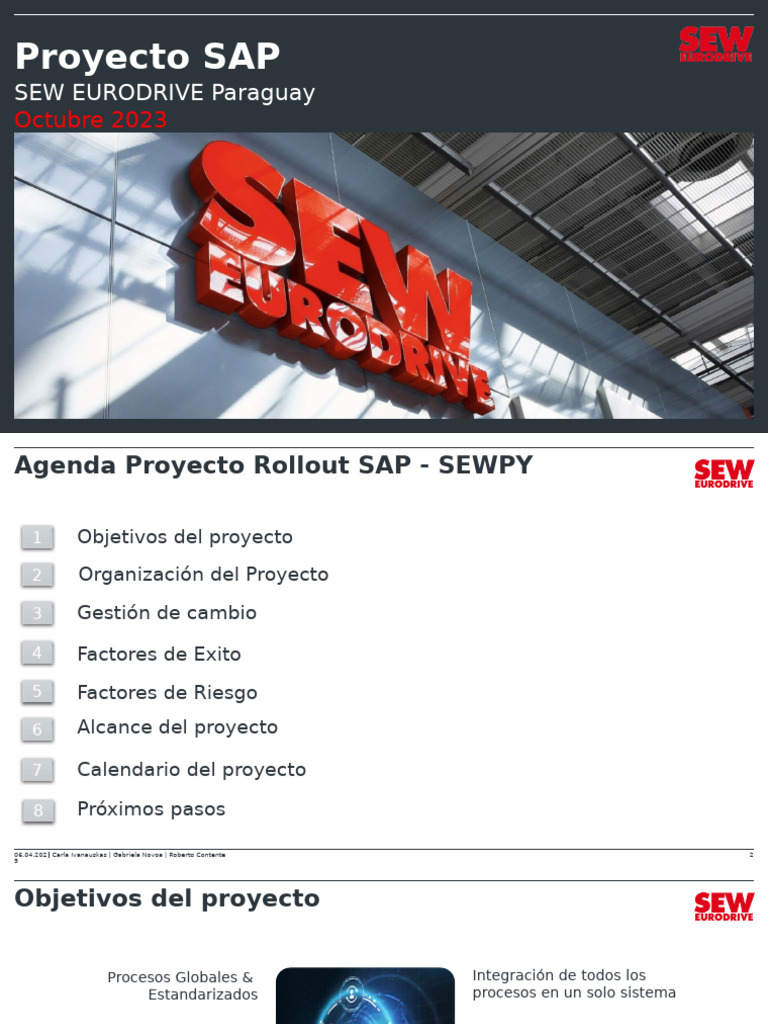 Proyecto SAP SEW EURODRIVE Paraguay | PDF | Economias | Negocios económicos
