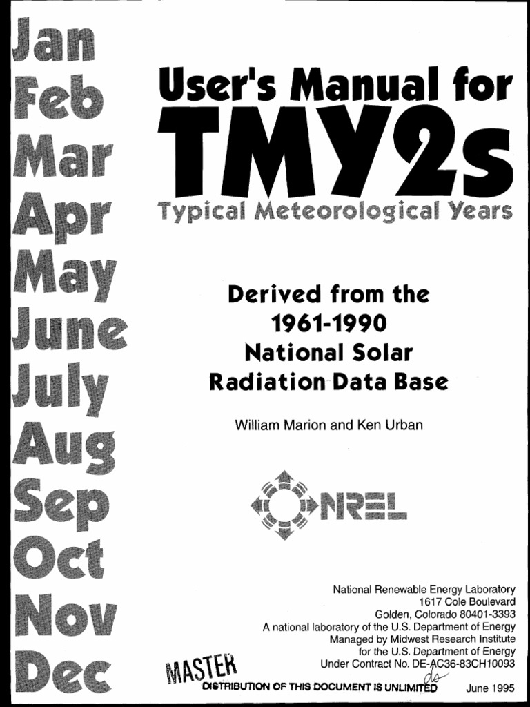 Understanding TMY2 Data Sets | PDF | Meteorology | Wound