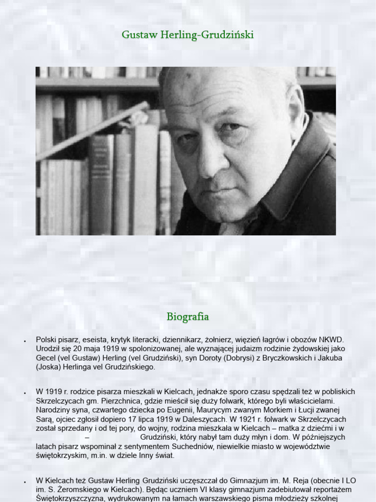 Herling Grudzinski | PDF