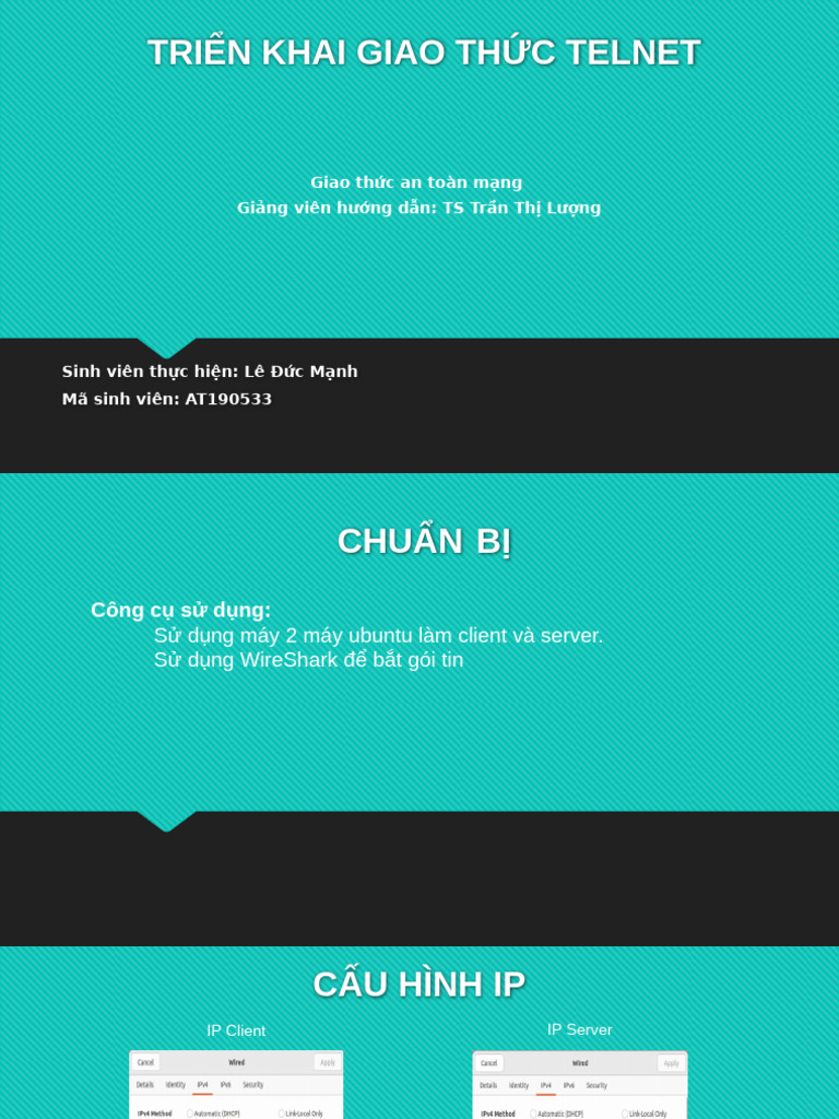 TRIỂN KHAI GIAO THỨC TELNET | PDF