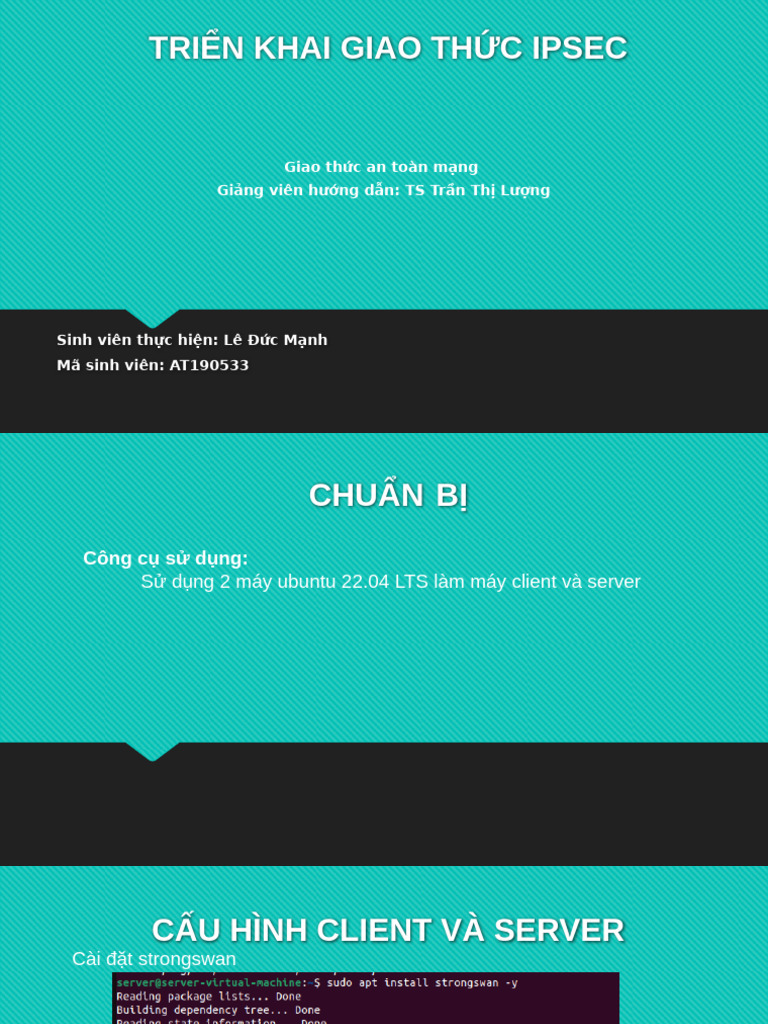 TRIỂN KHAI GIAO THỨC IPSEC | PDF