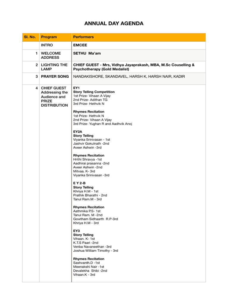 ANNUAL - DAY - AGENDA Final 1 | PDF