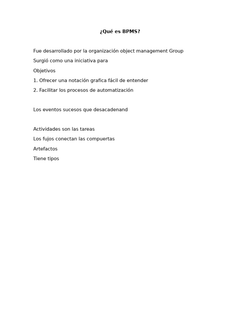 Qué es BPMS | PDF