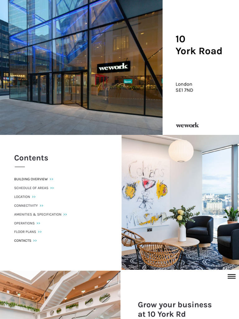 Wework 10 York Road Building Brochure June 2024pptx 1 | PDF