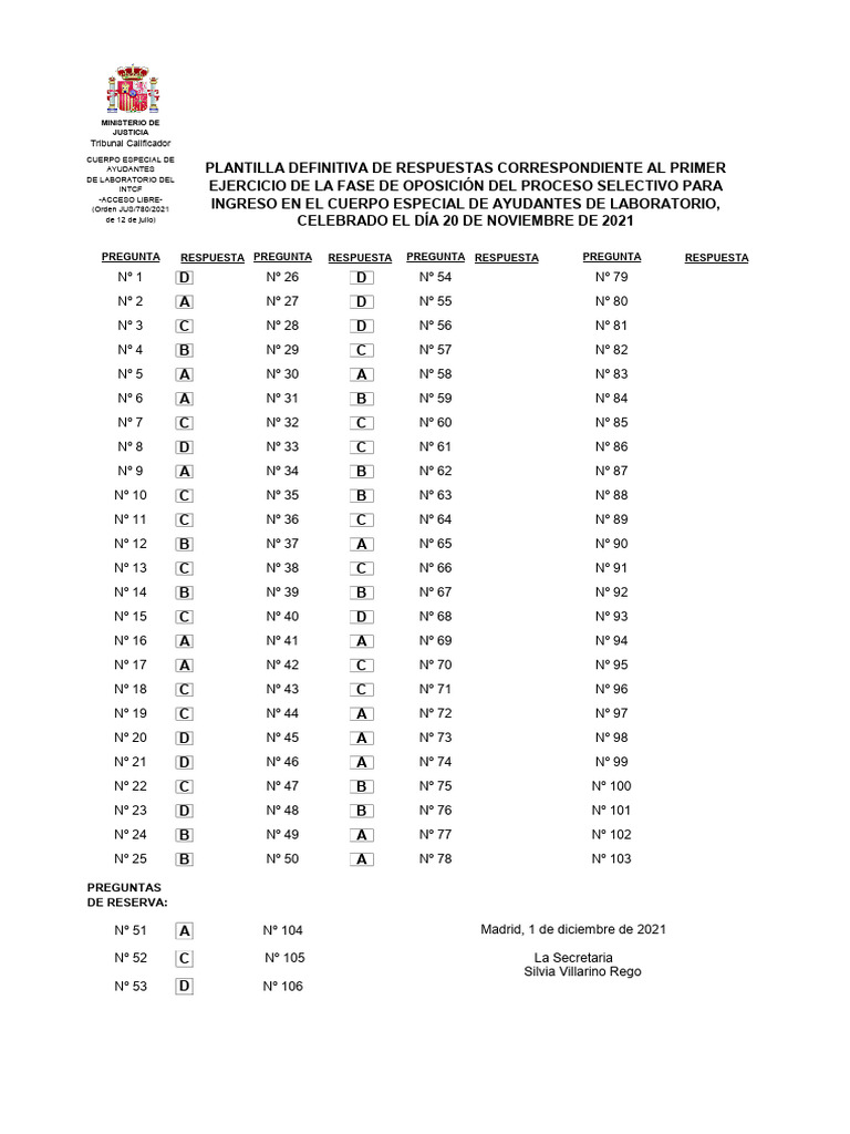 Plantilla Definitiva de Respuestas Primer Ejercicio | PDF
