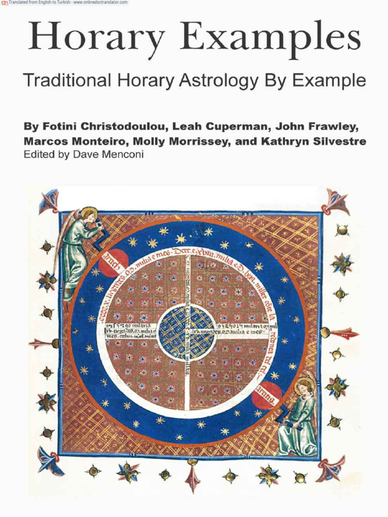 Horary Örnekler-Örnekleriyle Geleneksel Horary Astroloji (John Frawley ...