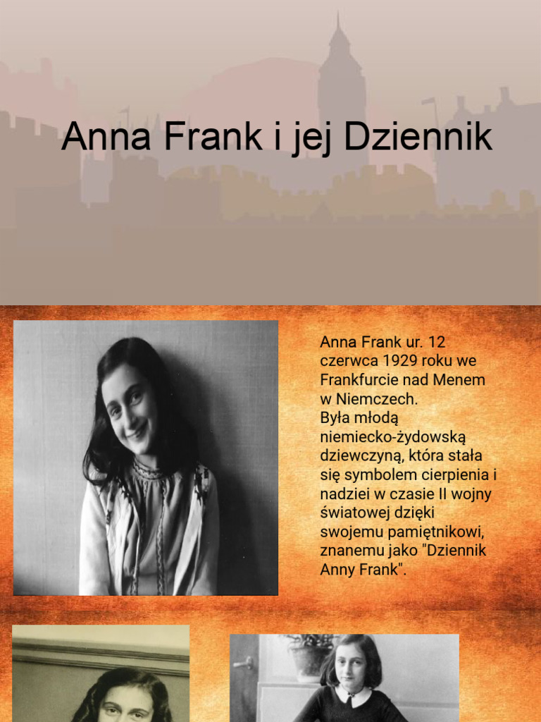 Prezentacja o Annie Frank | PDF