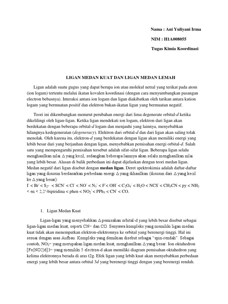 Ligan Medan Kuat Dan Ligan Medan Lema1 | PDF | Sains & Matematika