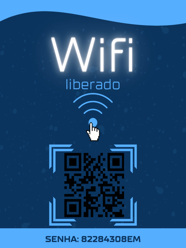 Documento A4 Wifi QR Code Azul | PDF