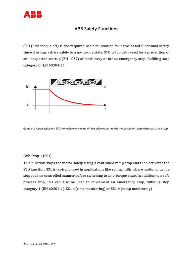 ABB Safety Functions | PDF | Manufactured Goods | Mechanical Engineering