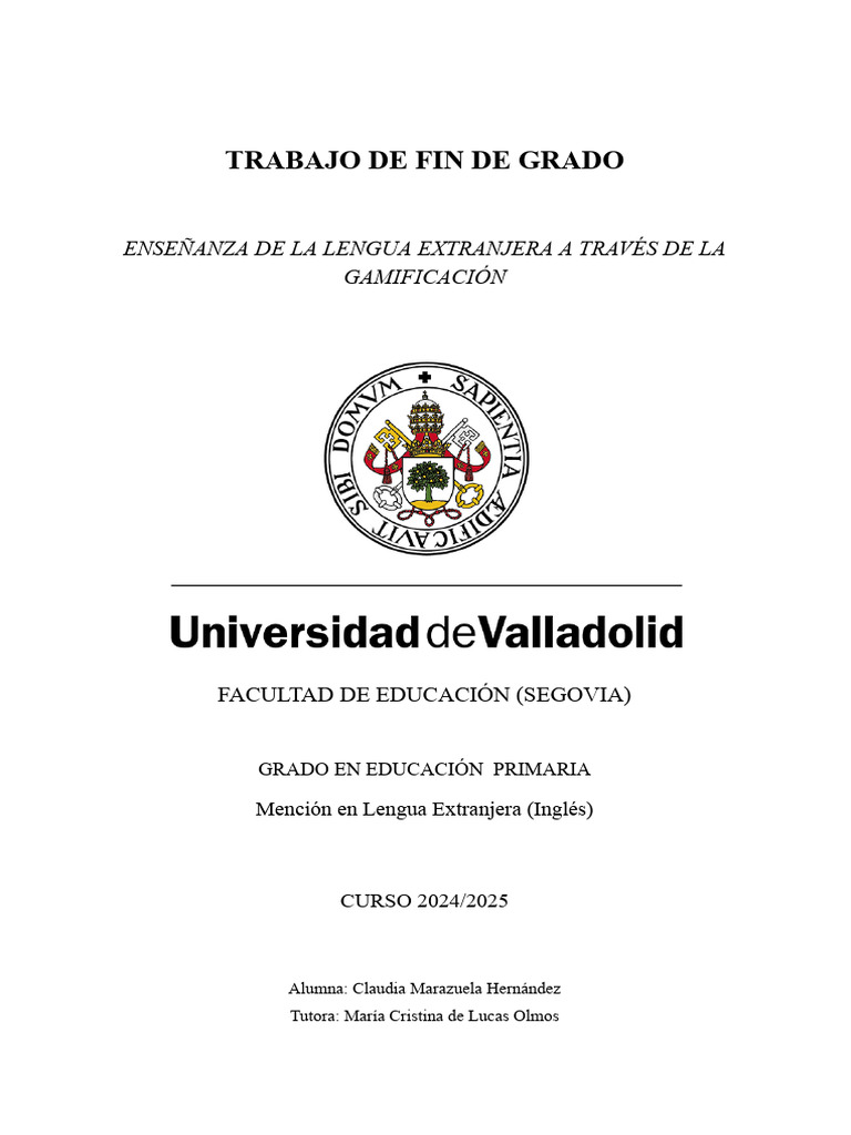 TFG-B. 2298 | PDF | Enseñando | Segundo lenguaje