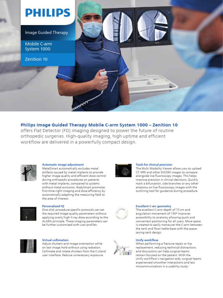 Zenition 10 - Orthopedics leaflet | PDF | Medical Imaging | Clinical Medicine