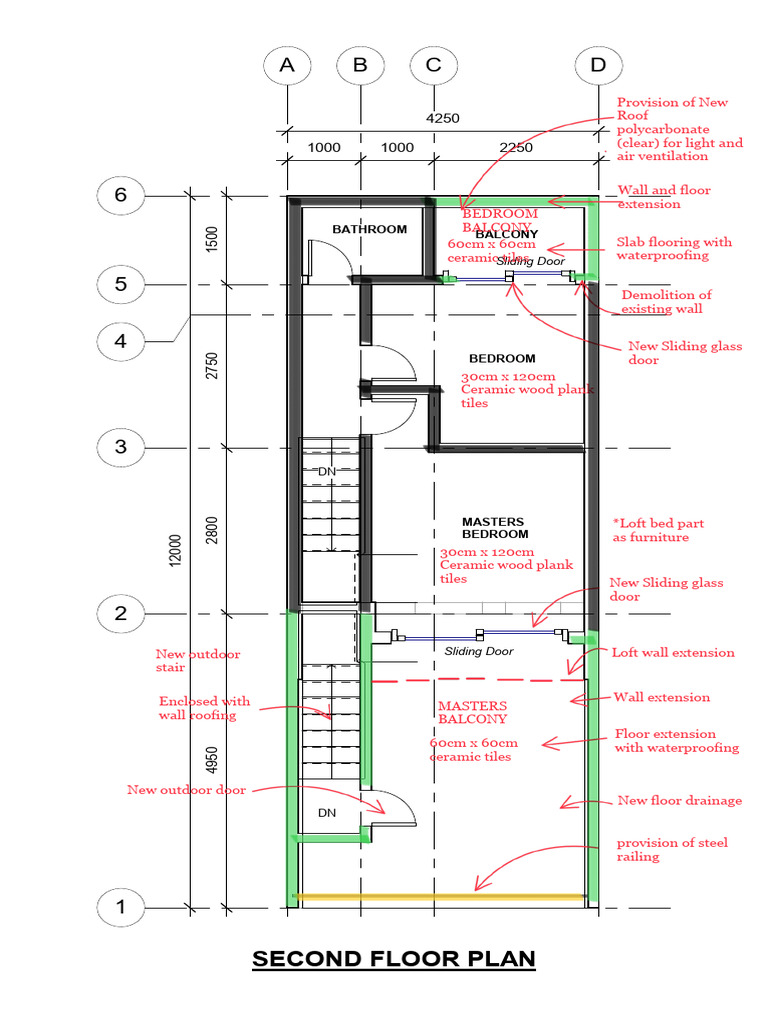 Isabel Heights - Second Floor Plan | PDF | Building Engineering | Components