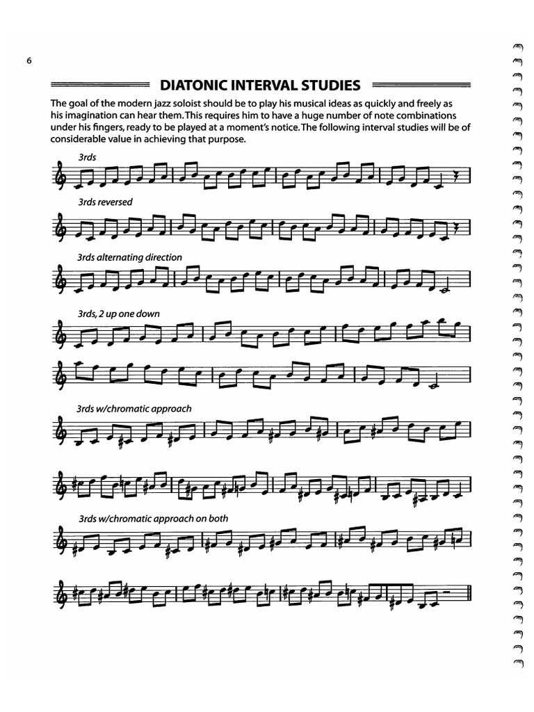 Diatonic Interval Studies | PDF
