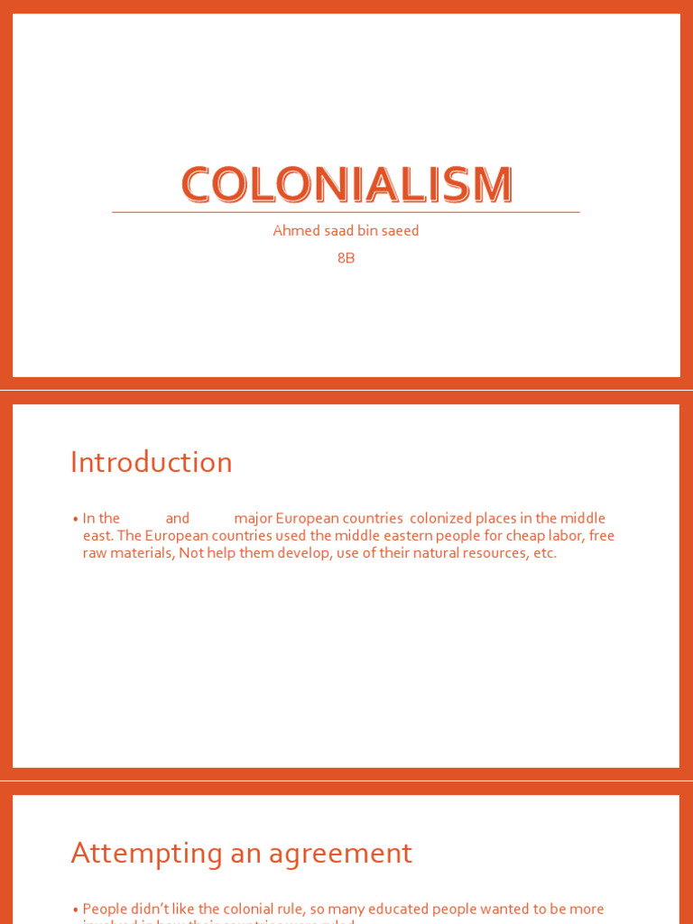 Colonialism | PDF