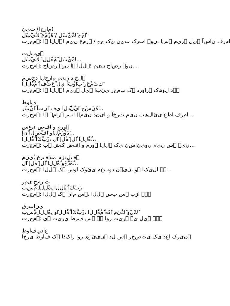 Hajj Umrah Guide Urdu | PDF