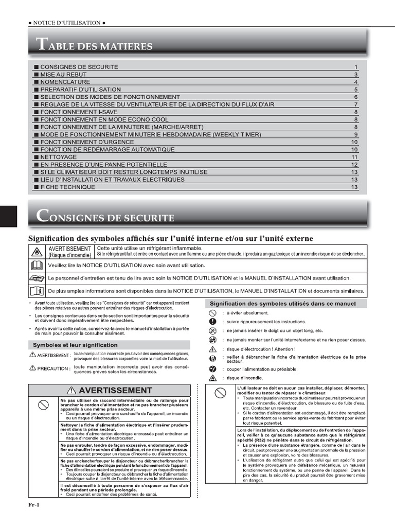 Notice PSZ 15VF | PDF