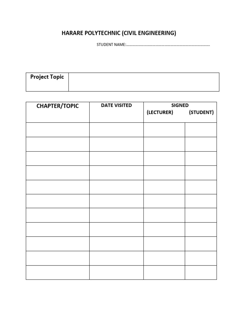 Harare Polytechnic | PDF