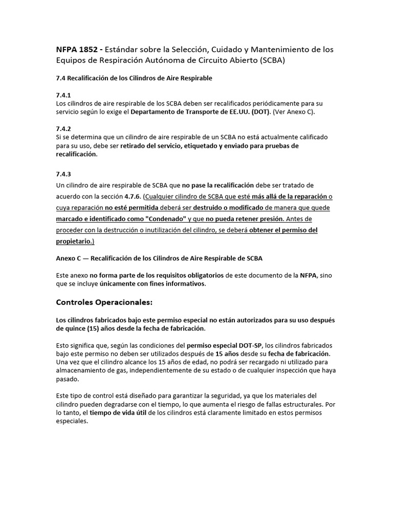 Especificacion tecnica - Recalificacion cilindros fibra de carbono ...