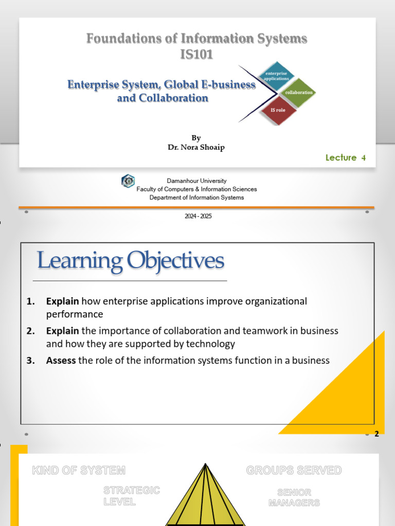 Information System Lecture4 | PDF | Supply Chain | Collaboration