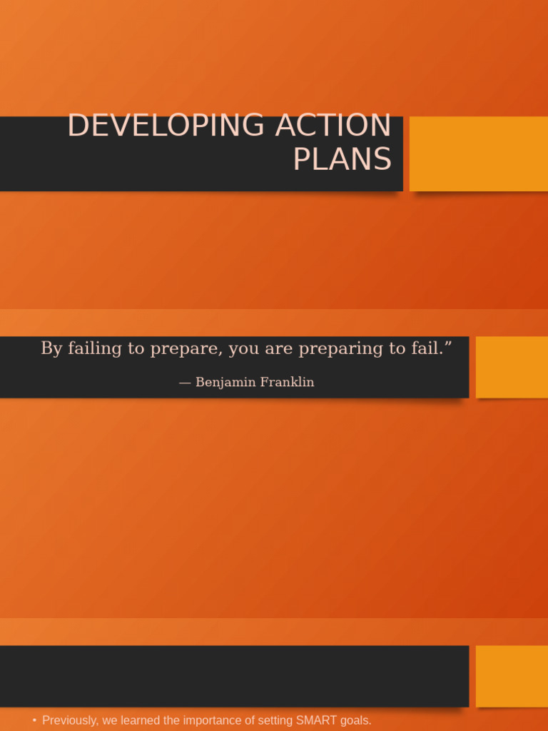 Developing Action Plans | PDF | Goal | Cognition