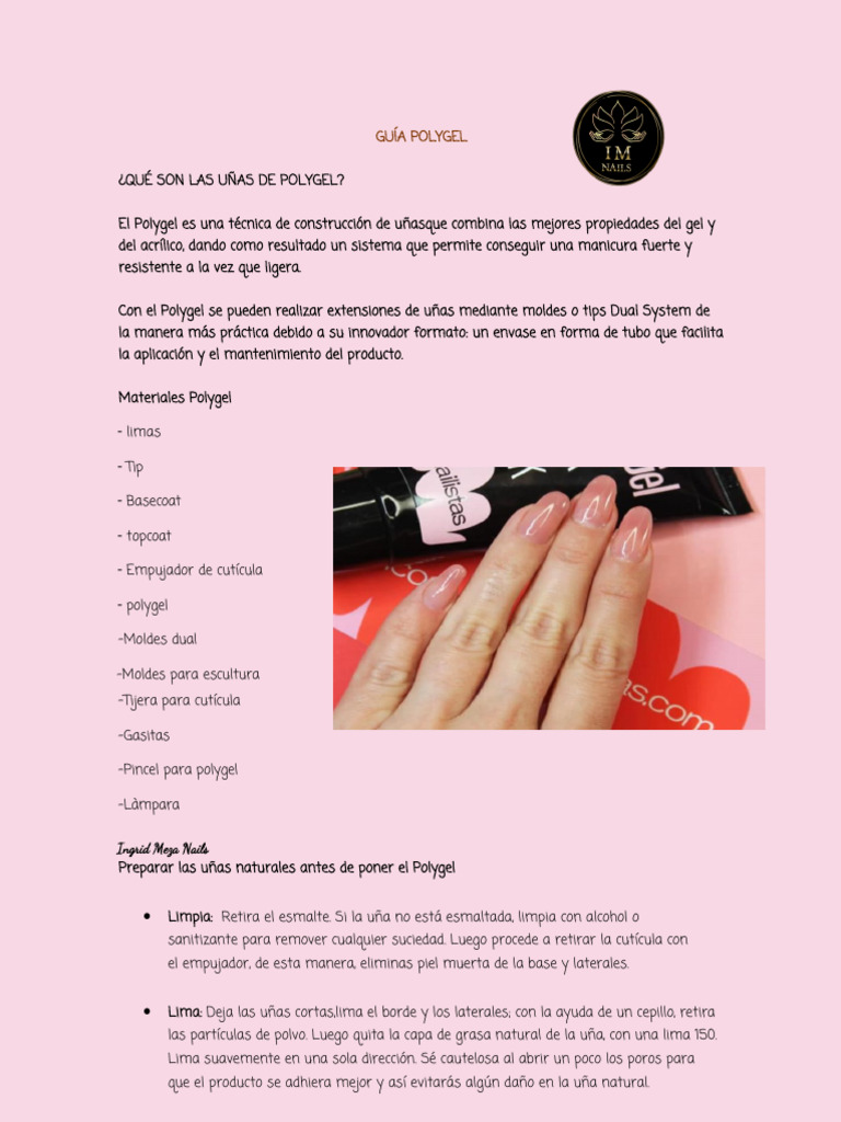 Guia Polygel | PDF | Clavo (anatomía)