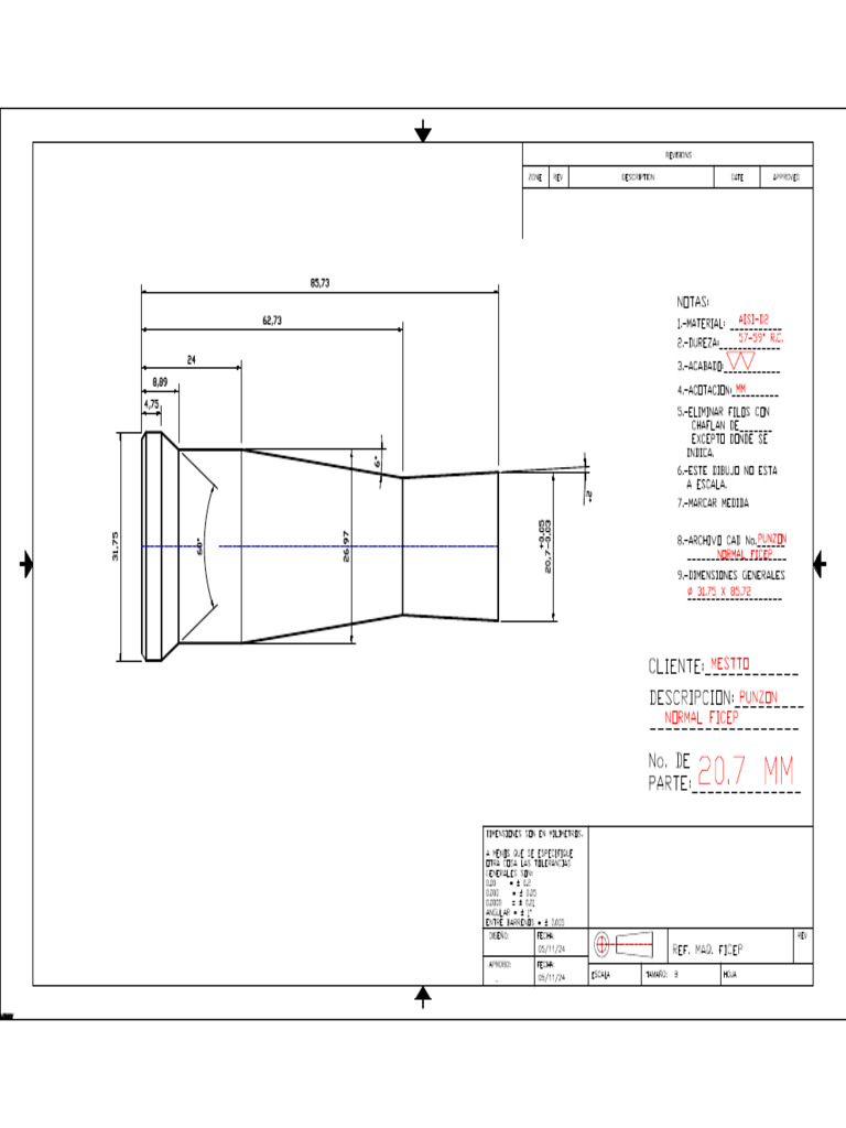 Punzon Normal 20.7 | PDF