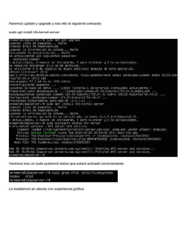 Haremos Update y Upgrade y Tras Ello El Siguiente Comando Sudo Apt ...