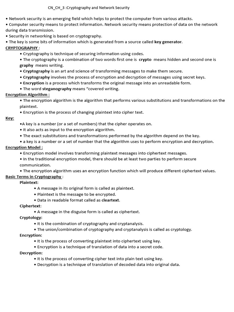 CN_ch_3 (1) | PDF | Cipher | Cryptography
