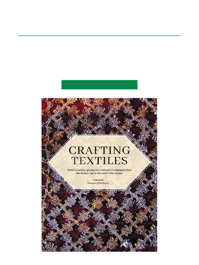Crafting Textiles Tablet Weaving, Sprang, Lace and Other Techniques ...