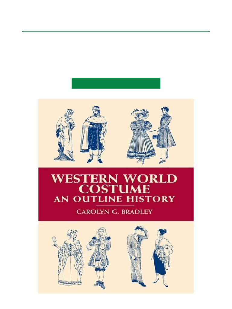 Western World Costume An Outline History Scribd Download | PDF