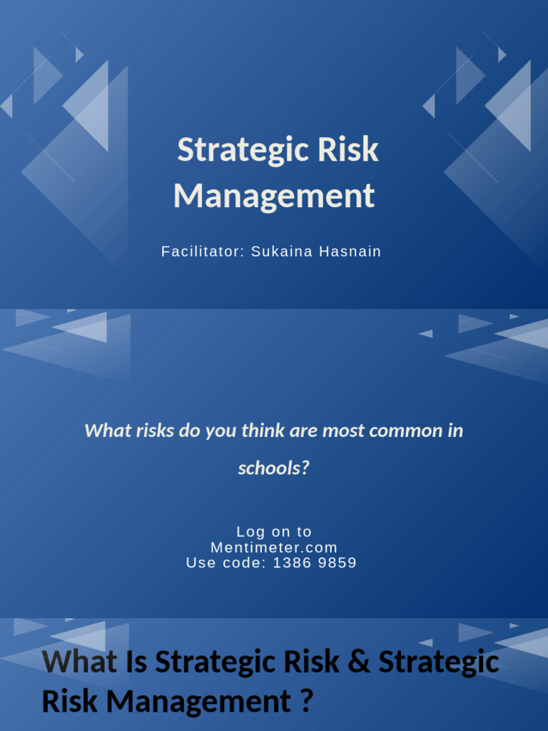 Strategic Risk Management | PDF | Risk | Risk Management