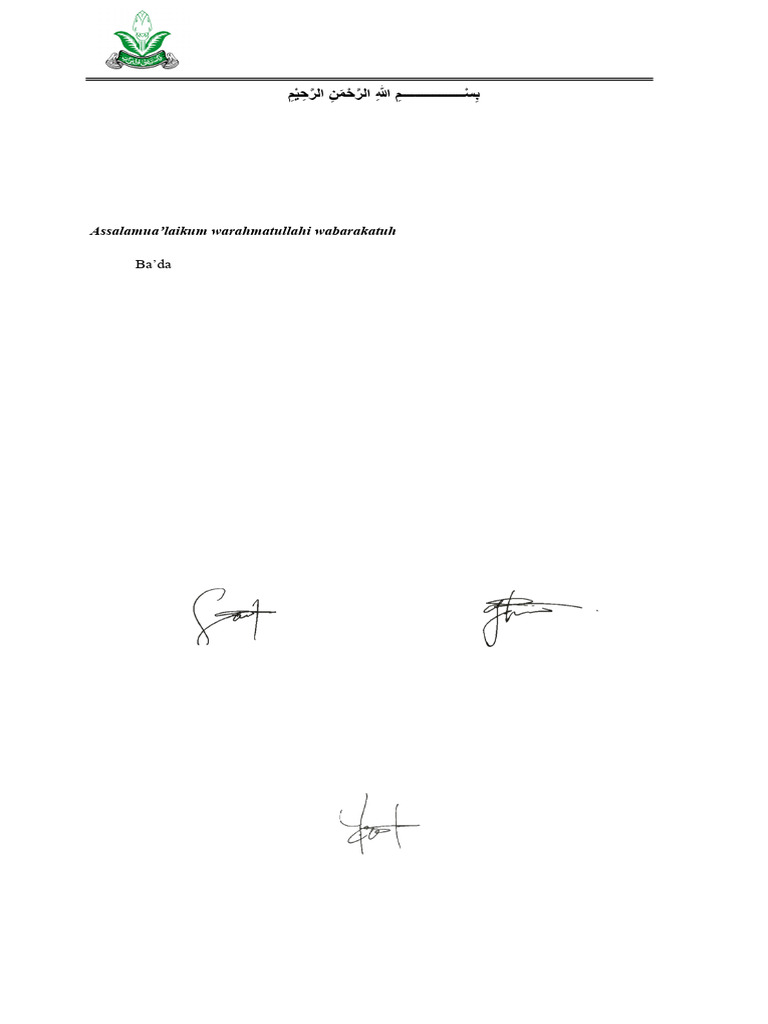 Surat Undangan Ketua PC Pemuda Muhammadiyah Empang | PDF