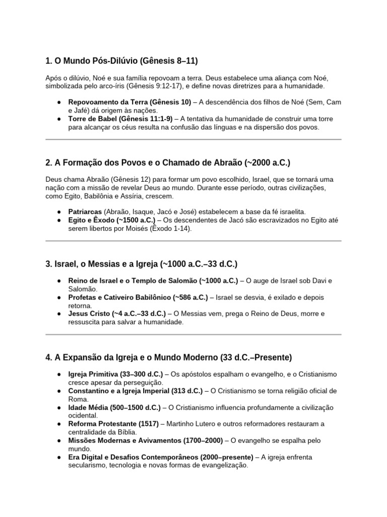 Mundo Pós-Dilúvio - Explicado | PDF