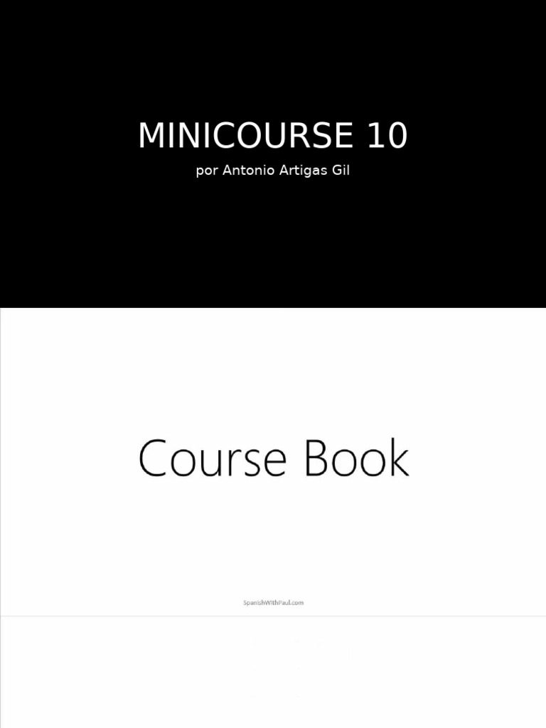 MINICOURSE 10 | PDF