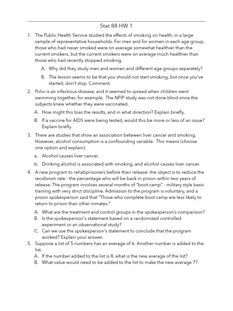 Stat 88 HW1 | PDF