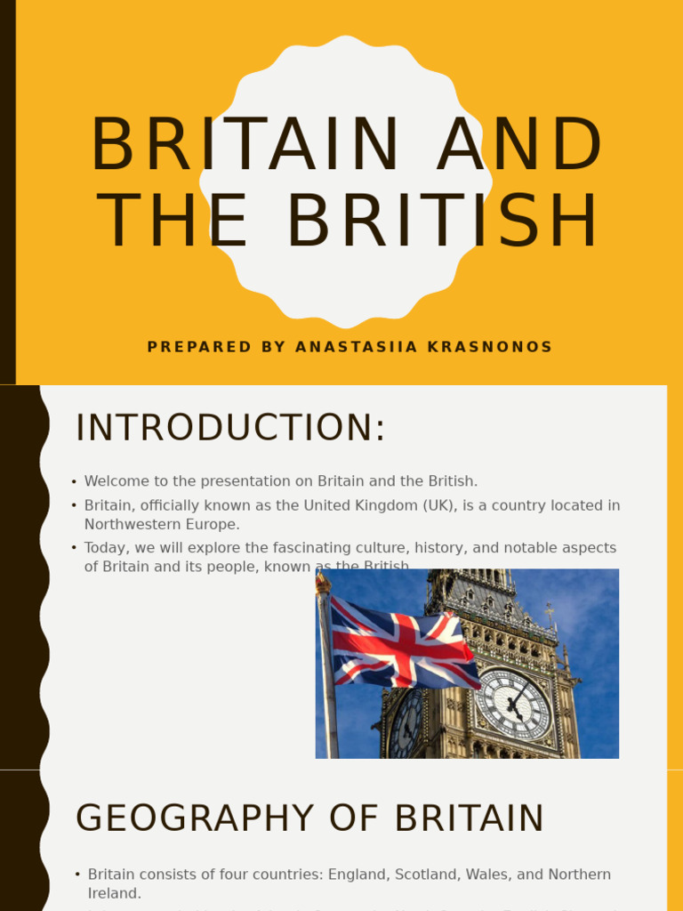 Britain and The British | PDF | United Kingdom | Great Britain